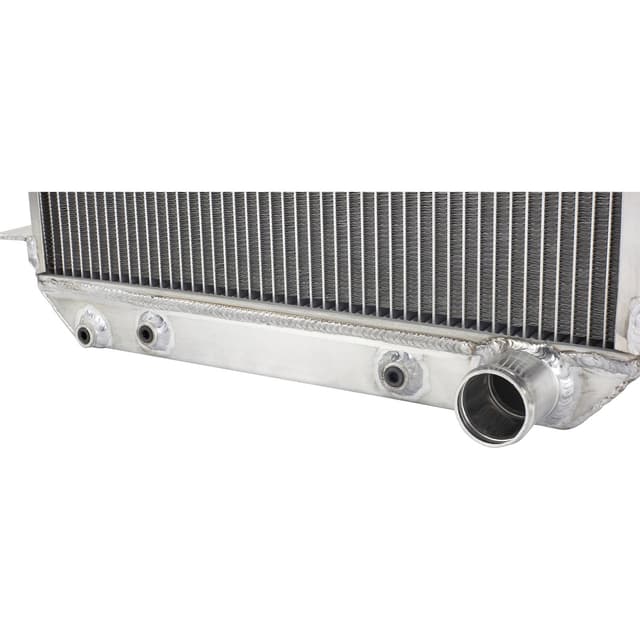 Speedway 1917-1923 T-Bucket Buffed Aluminum Radiator-Chevy Outlets