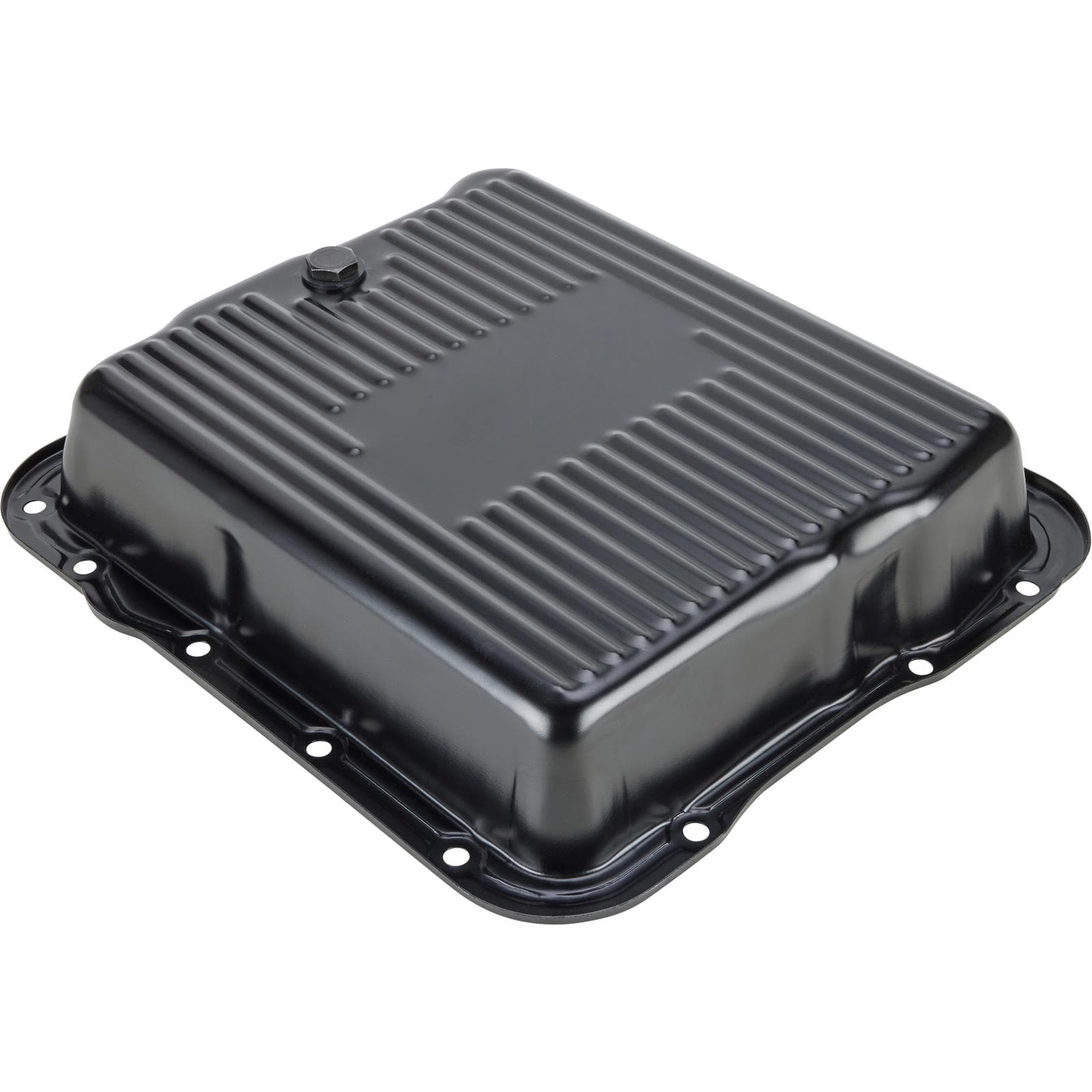 Black Steel GM 700R4-4L60E-4L65E Transmission Pan, 2-5/8 Inch Deep