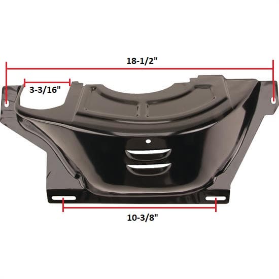 GM 700R4 Flywheel/Flexplate Dust Cover, Black Steel