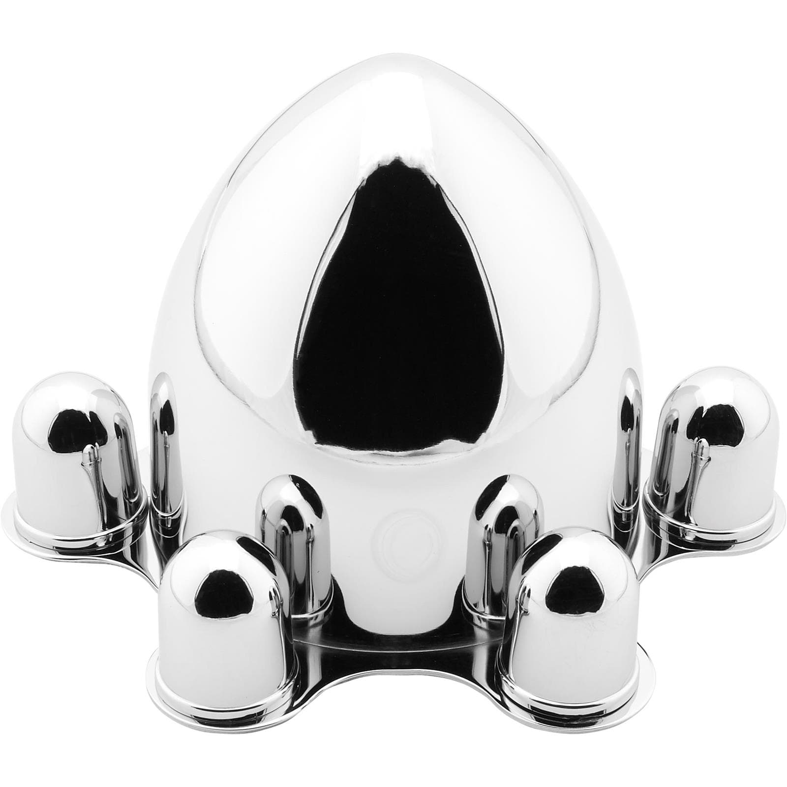 Chrome 6 Lug Spider Hubcaps