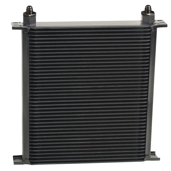 Derale 54086 Stack Plate Cooler, 40 Row, -6AN, 90 Degree Swivel