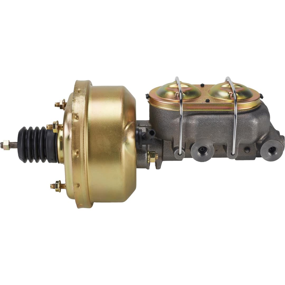 Single 7 Inch Brake Booster Master Cylinder Combo, 1 Inch Bore
