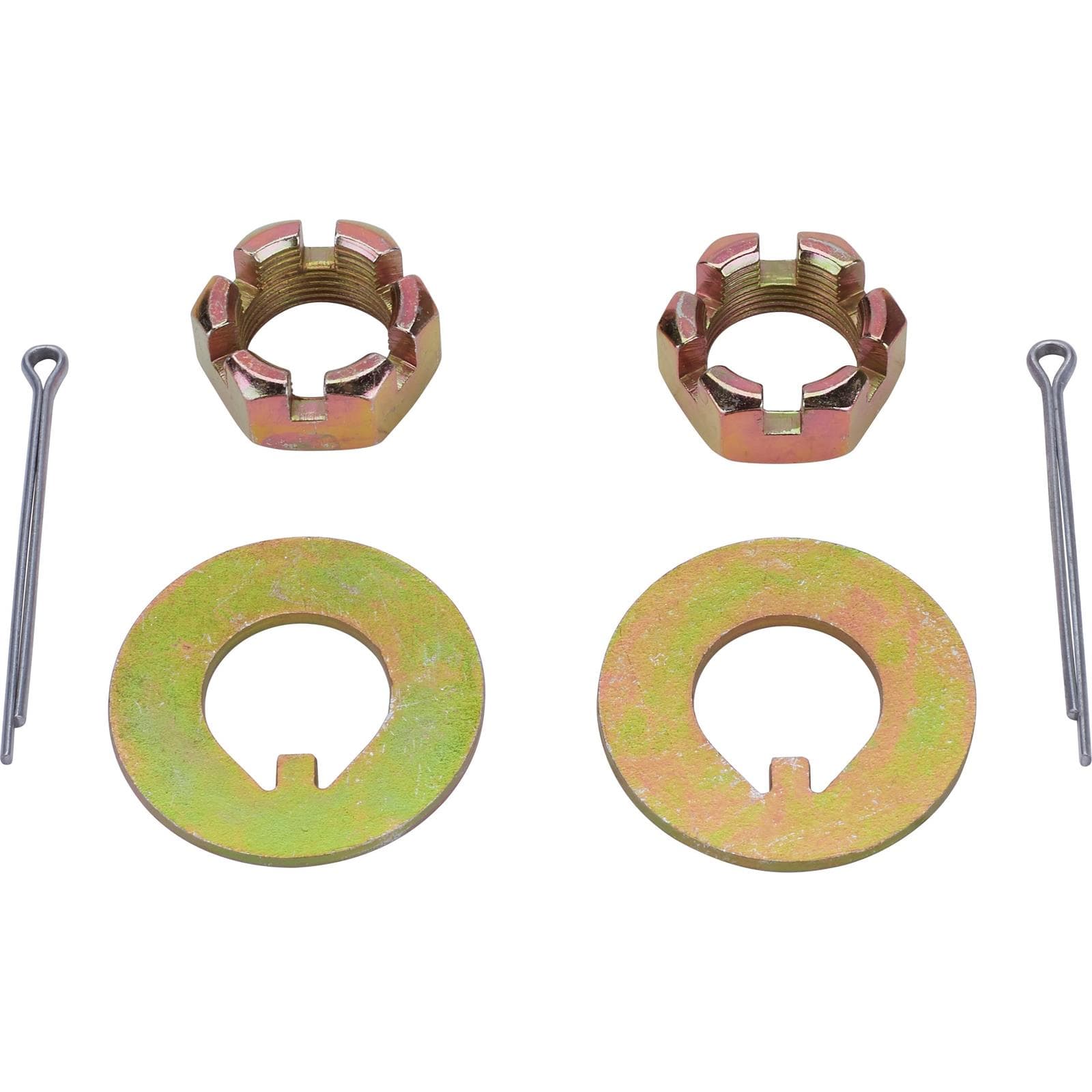 GM Mid-size to 1949-54 Chevy Spindle, Deluxe Kit Drilled/Slotted