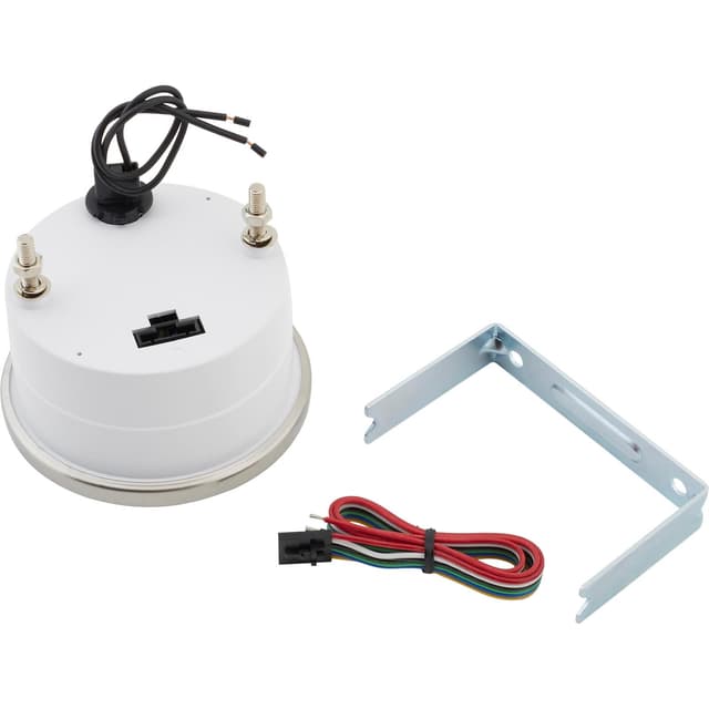 Speedway Speedometer Gauge, White Face, 3-3/8, Electric