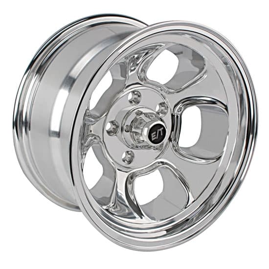 Team III Wheels ET Five Window Wheel-Pol-15x8-5 on 4.75-4 In. Backspce