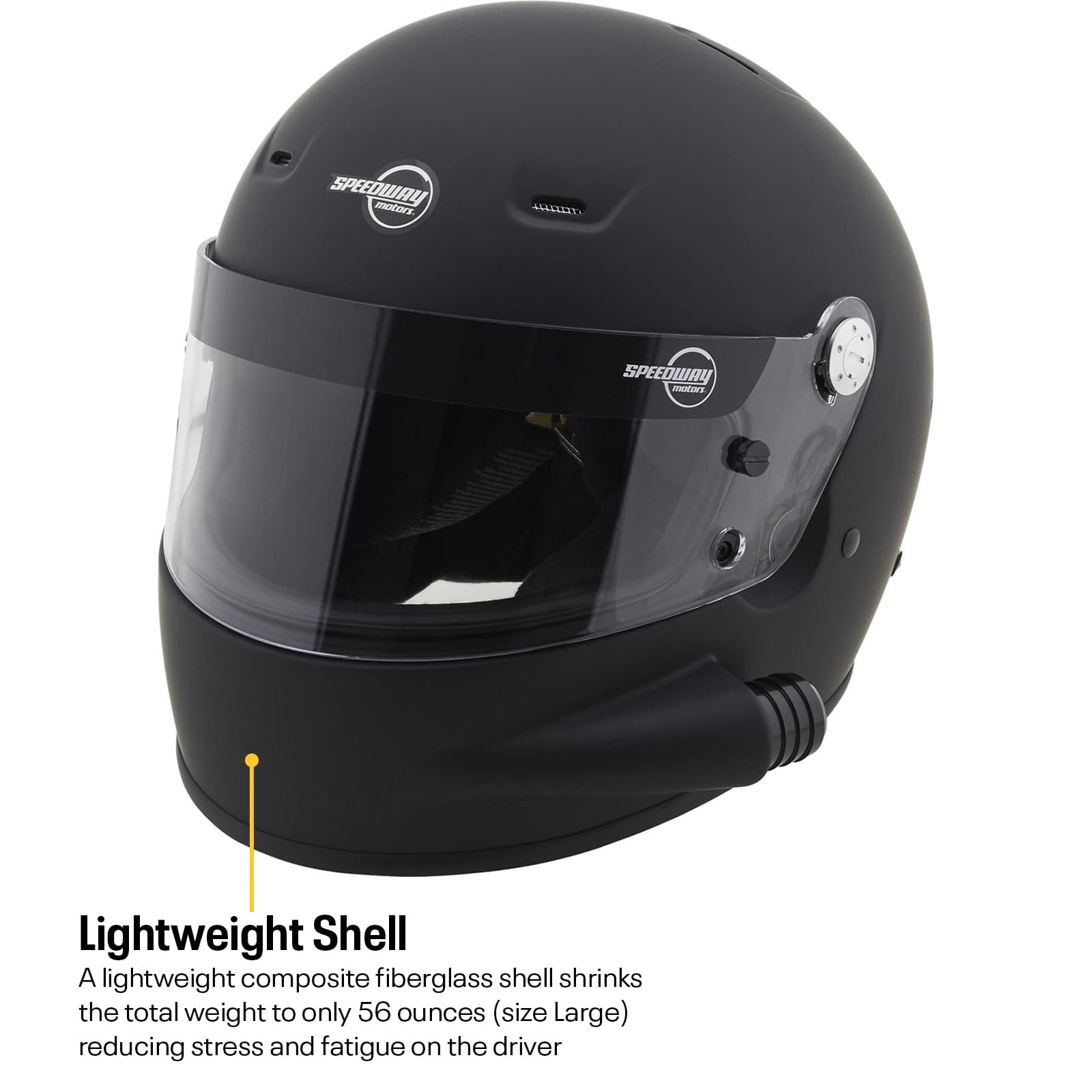 Speedway Motors SA2020 Side Air Racing Helmet, S - XXL