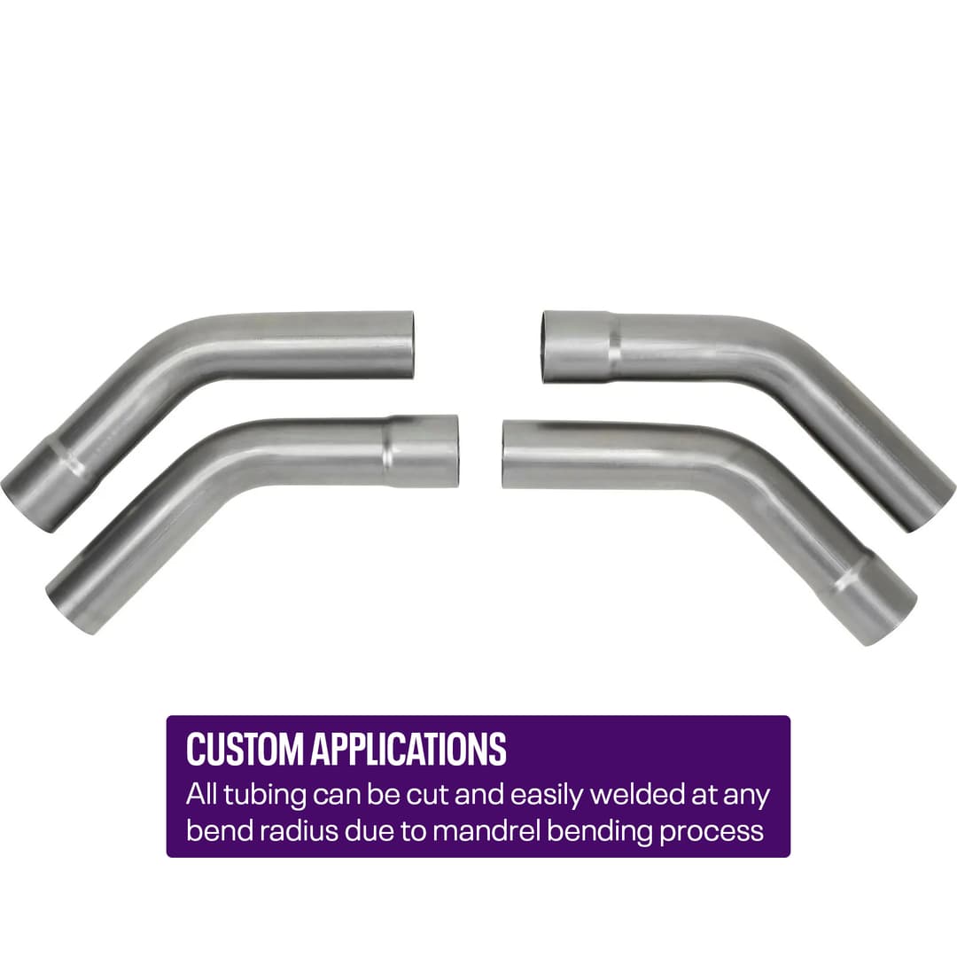 2.25 Inch Dual Exhaust X-Pipe System with Mufflers, Mild Steel