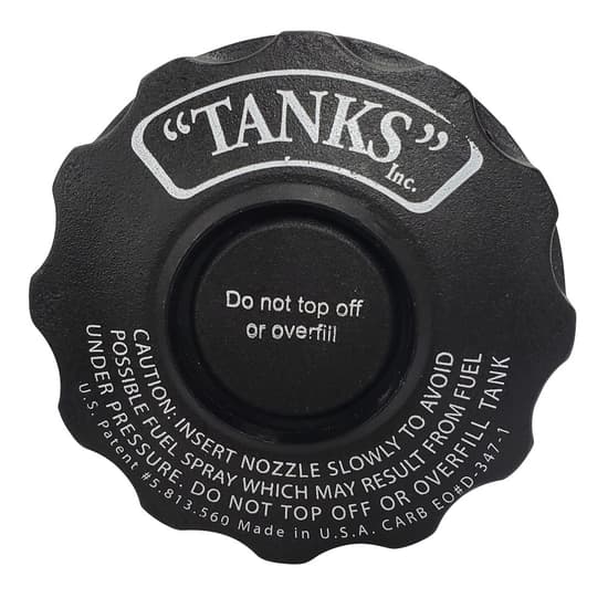 Tanks PTC Push Through Gas Cap, 2-5/8 Inch O.D.