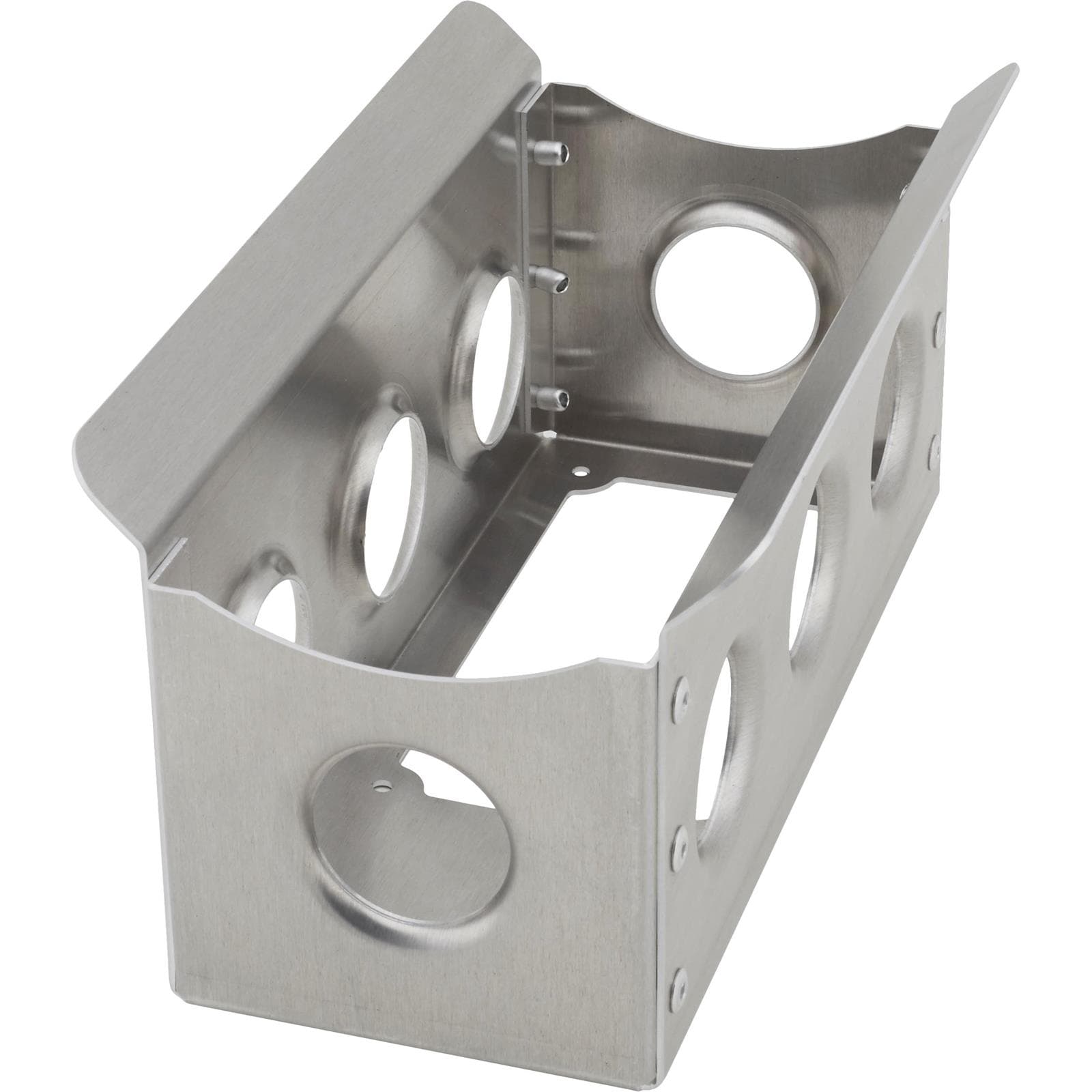 Fabricated Aluminum Race Car Center Console with Panel Cut-Out