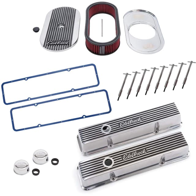 Edelbrock Elite Small Block Chevy Dress-Up Kit, 4262/4273/4405