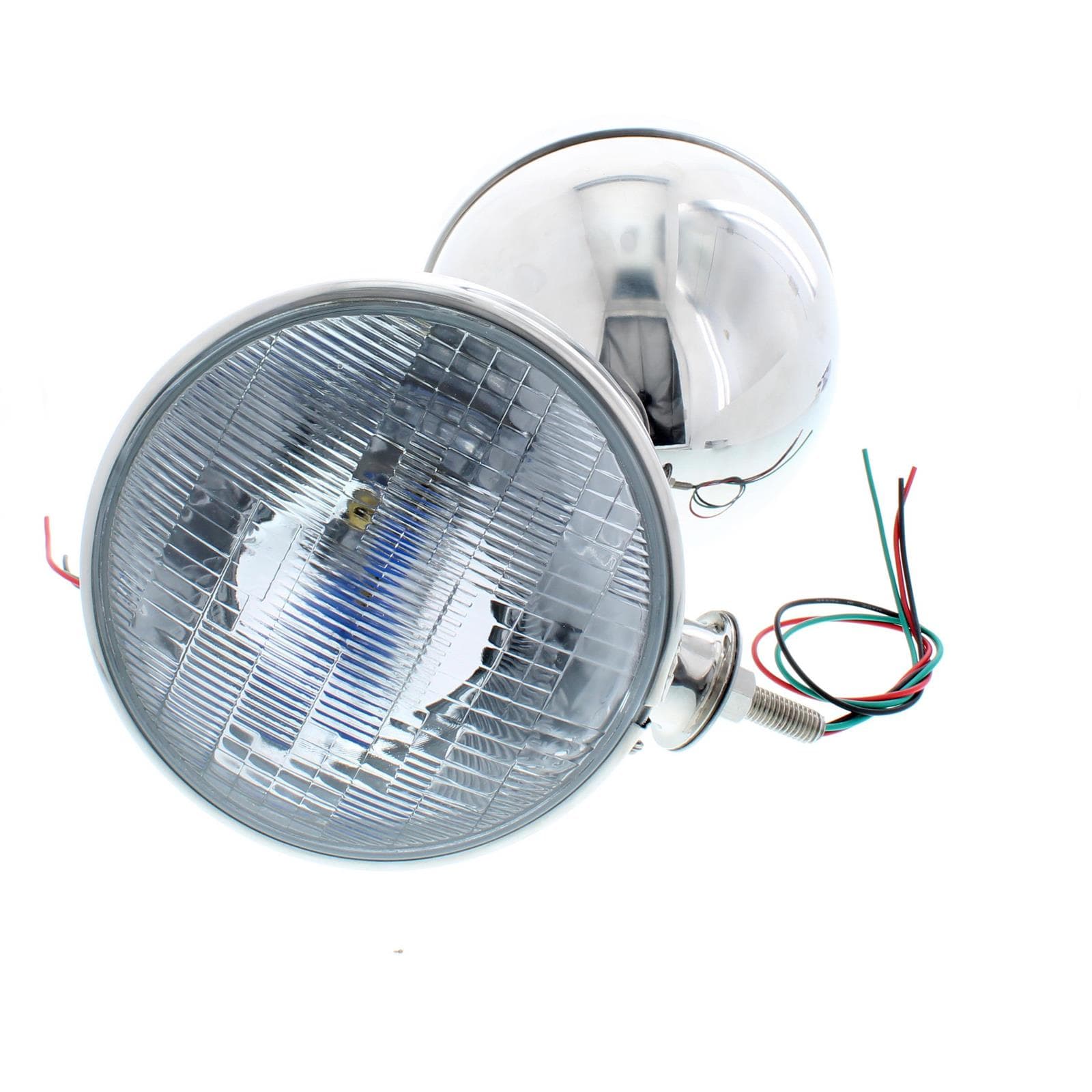 Stainless Steel Dietz Type Headlights and Conduit Set, 12 Inch