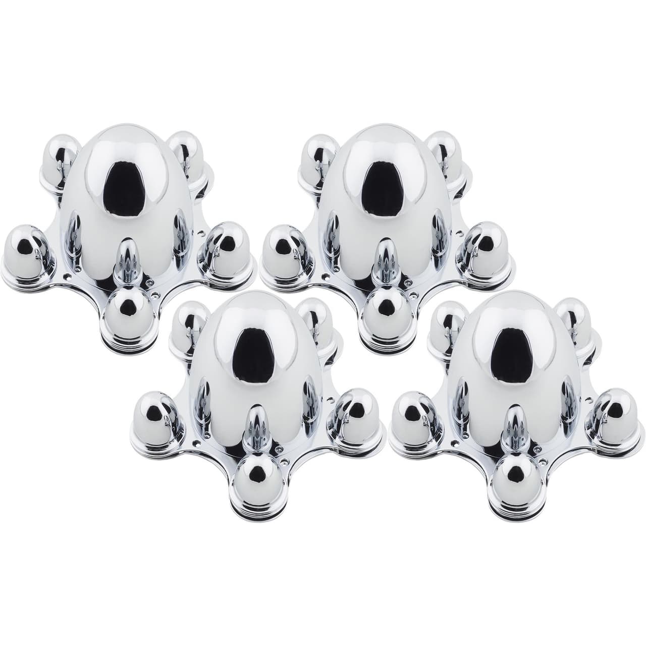 Bullet-Style Spider Cap Wheel Hub Covers, 5 on 4-1/2 Inch