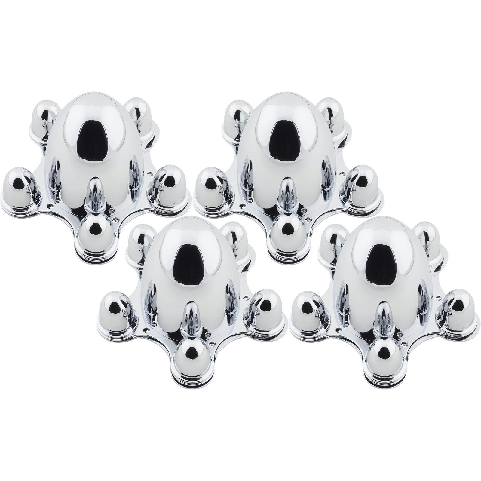 Bullet-Style Spider Cap Wheel Hub Covers, 5 on 4-1/2 Inch
