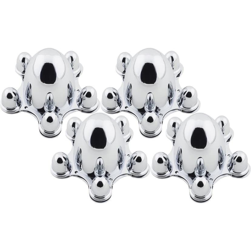 Bullet-Style Spider Cap Wheel Hub Covers, 5 on 4-1/2 Inch