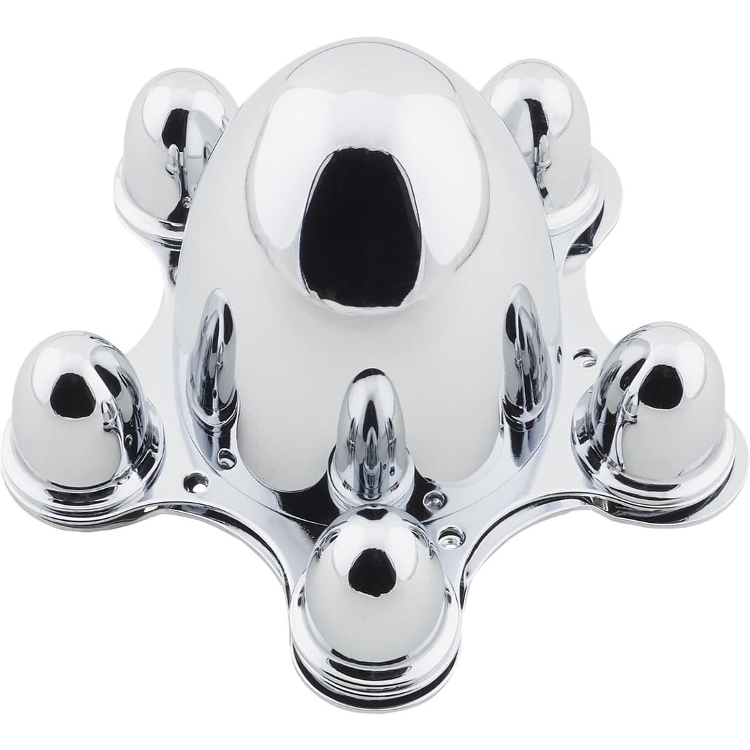 Bullet-Style Spider Cap Wheel Hub Covers, 5 on 4-1/2 Inch