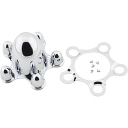 Bullet-Style Spider Cap Wheel Hub Covers, 5 on 4-1/2 Inch