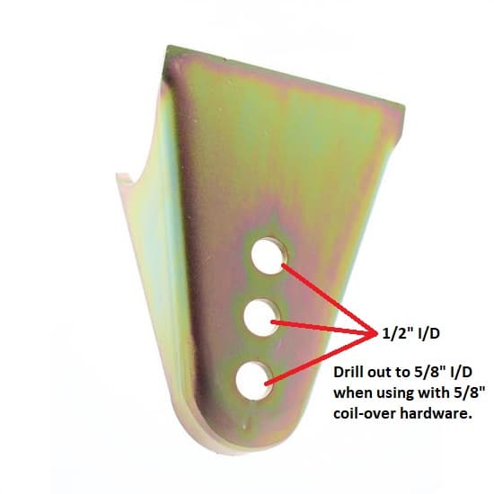Universal Steel Rear Shock Mount Brackets & Shock Mount Bolts