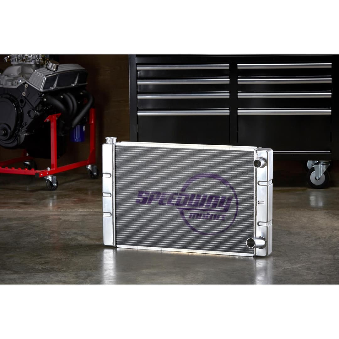 Dual/Double Pass All Aluminum Racing Radiator, SBC/BBC Chevy
