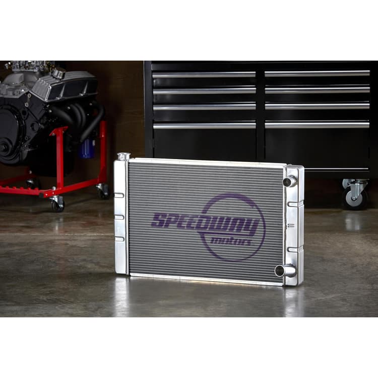 Dual/Double Pass All Aluminum Racing Radiator, SBC/BBC Chevy
