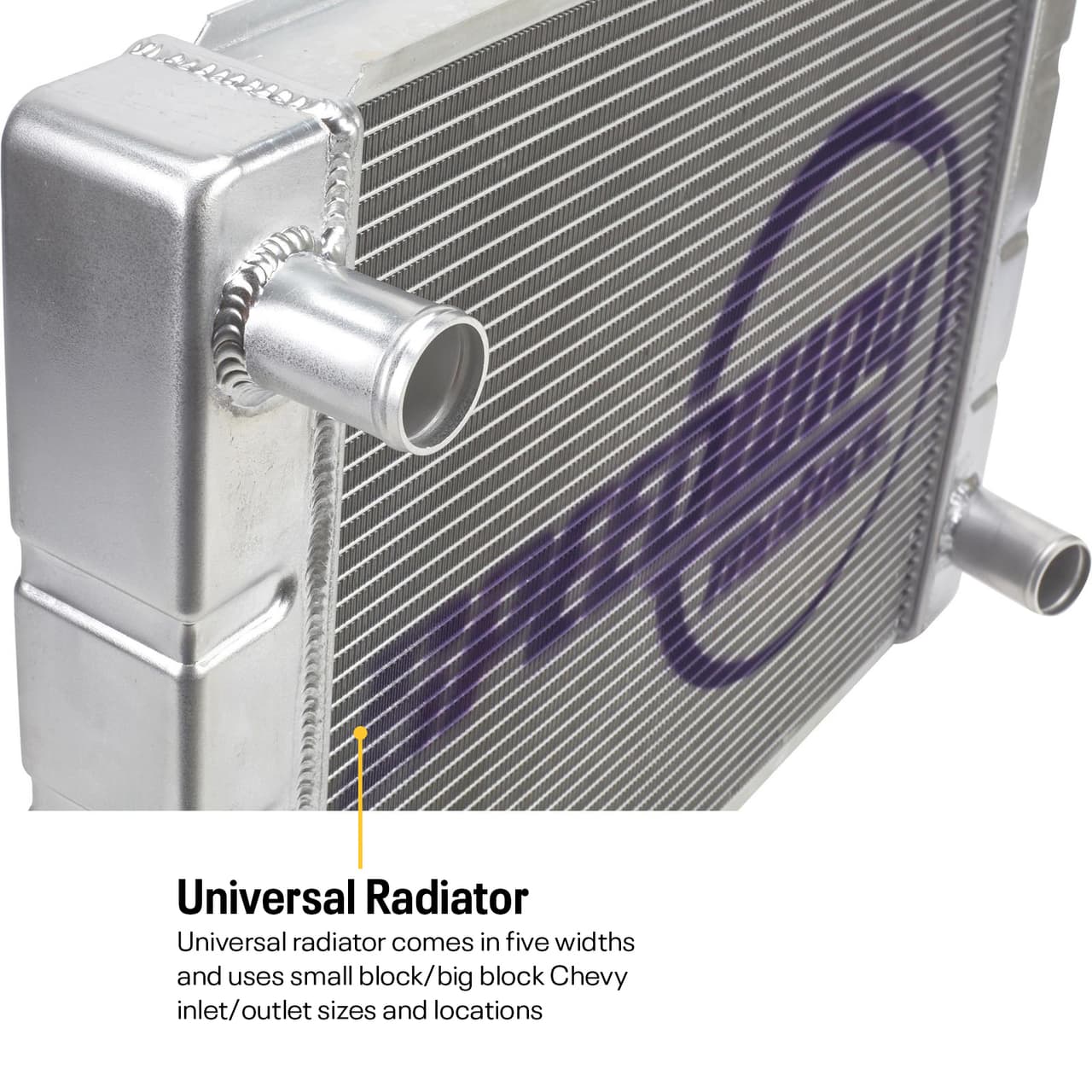 Single Pass Aluminum Radiator, Shroud, and Electric Fan Kit