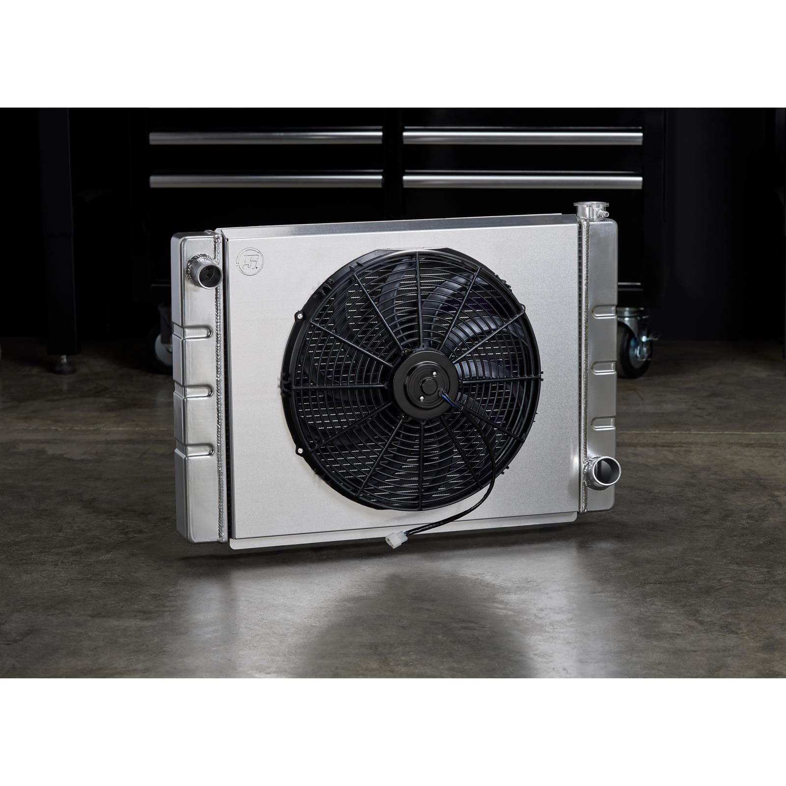 Single Pass Aluminum Radiator, Shroud, and Electric Fan Kit