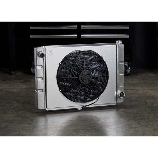 Single Pass Aluminum Radiator, Shroud, and Electric Fan Kit