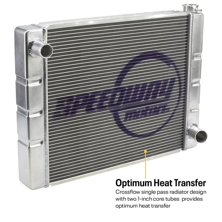Single Pass Aluminum Radiator, Shroud, and Electric Fan Kit