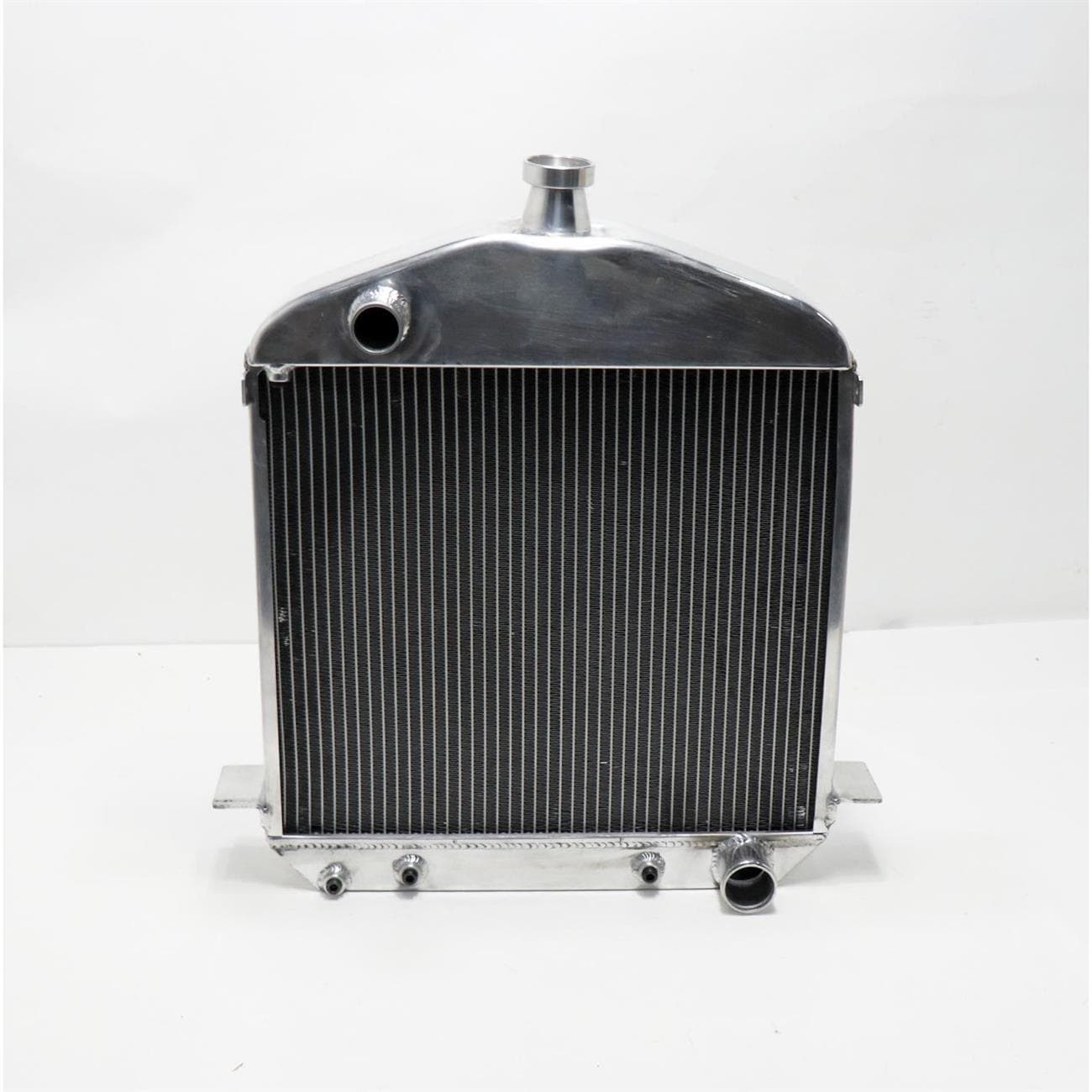 1917-1923 T-Bucket Polished Aluminum Radiator-Chevy Outlets