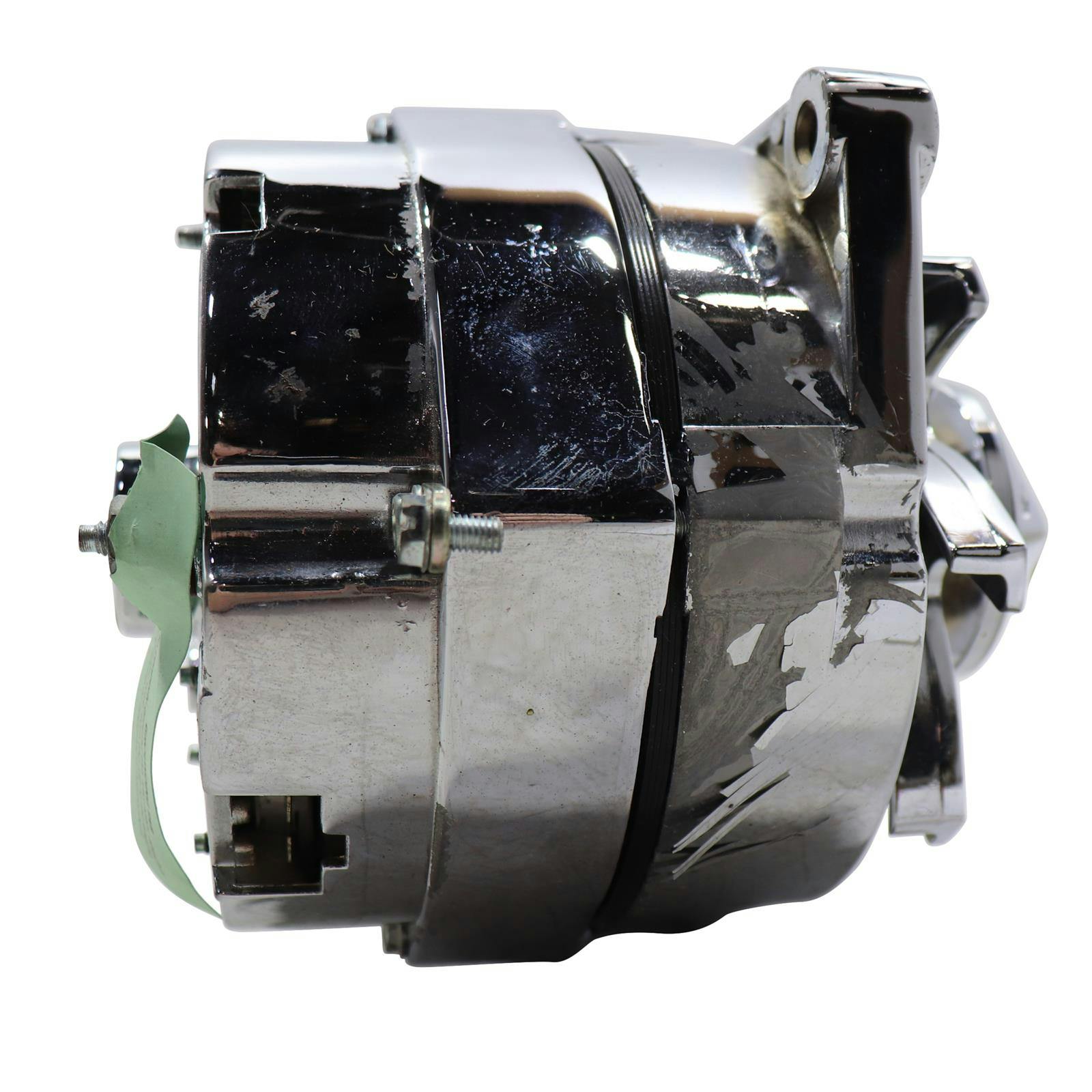 Tuff Stuff Chrome 100A 1-Wire Alternator GM V-Belt Pull, Silver B